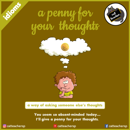 A penny for your thoughts | Cat Teacher